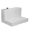 Crescent Jobox Low-Profile L-Shaped Steel Liquid Transfer Tank in White ...