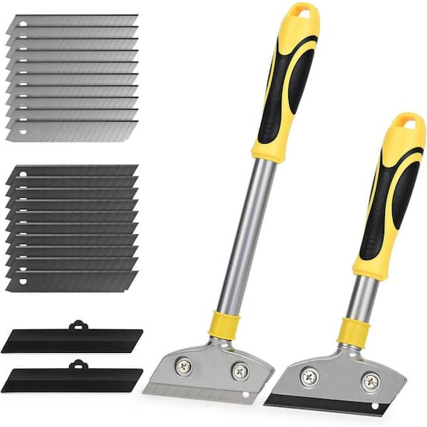 KIWDZFU 10 in. Stainless Steel Drywall Skimming Blade with Extra Blade ...