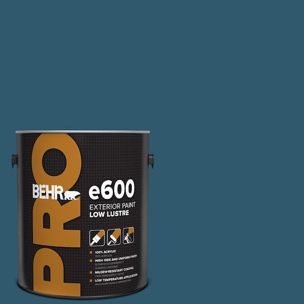 BEHR PRO 1 gal. #S-H-540 Quiet Storm Low Luster Exterior Paint PR62301 ...