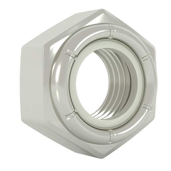 Everbilt 1/2 in.-13 Stainless Steel Nylon Lock Nut 800161 - The Home Depot
