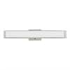 Hampton Bay Collier Heights 24 in. Brushed Nickel Curved Selectable LED ...