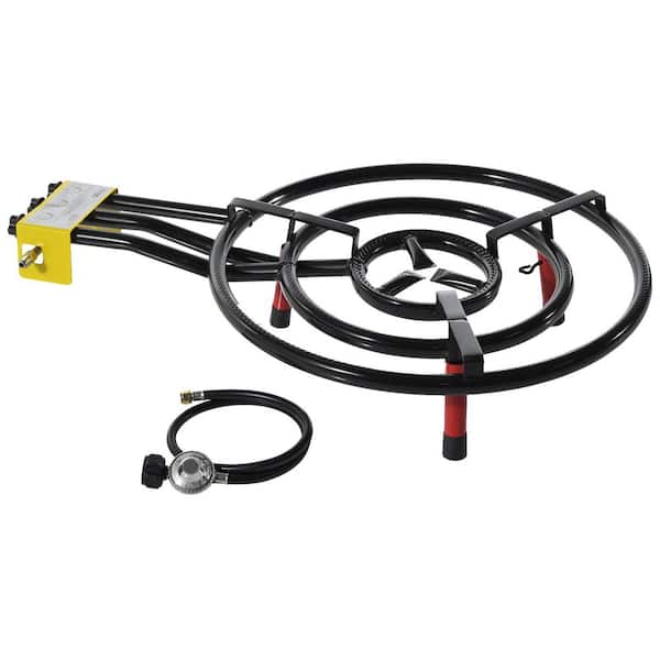 Ringg Flame Series Pro Kit with 24-in. Triple-Ringed Gas Burner and 5 ...