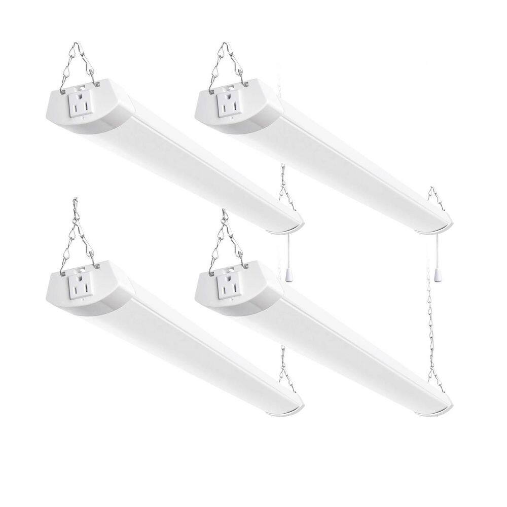 4ft 120-Watt LED Shop Light, 13000lm 5000K Daylight Linkable Light for ...