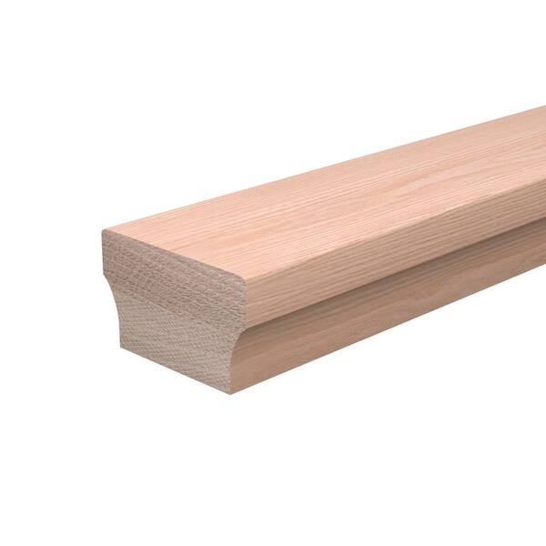 EVERMARK Stair Parts 6084 12 ft. Unfinished Red Oak Solid Top Modern ...