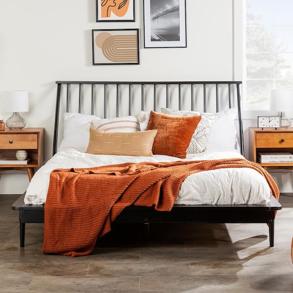 Walker edison spindle bed queen store