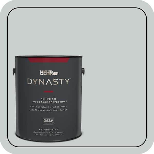 BEHR DYNASTY 1 gal. #720E-2 Light French Gray Flat Exterior Stain ...