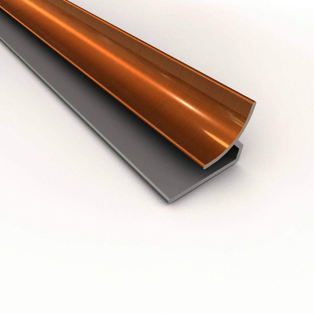 Fasade 18 in. Oil-Rubbed Bronze PVC Large Inside Corner Trim 938-26 ...