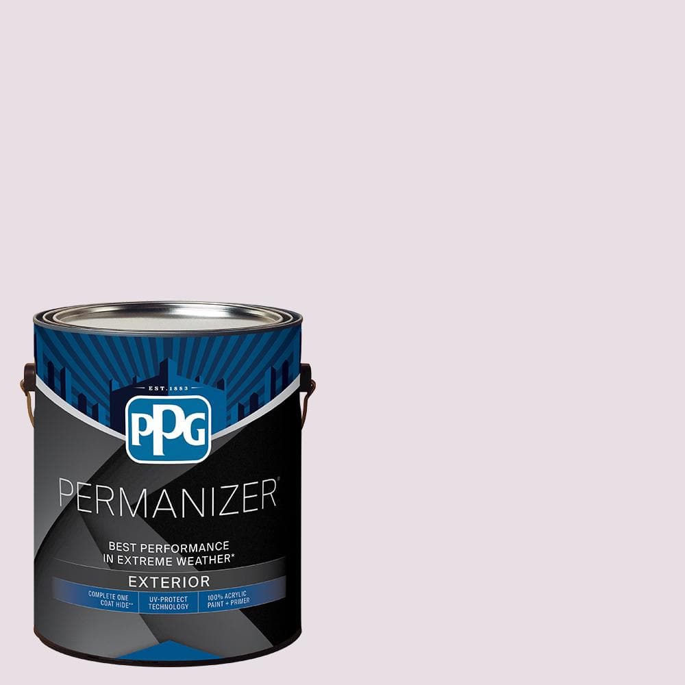 PERMANIZER 1 gal. PPG1178-1 Lavender Twilight Satin Exterior Paint ...