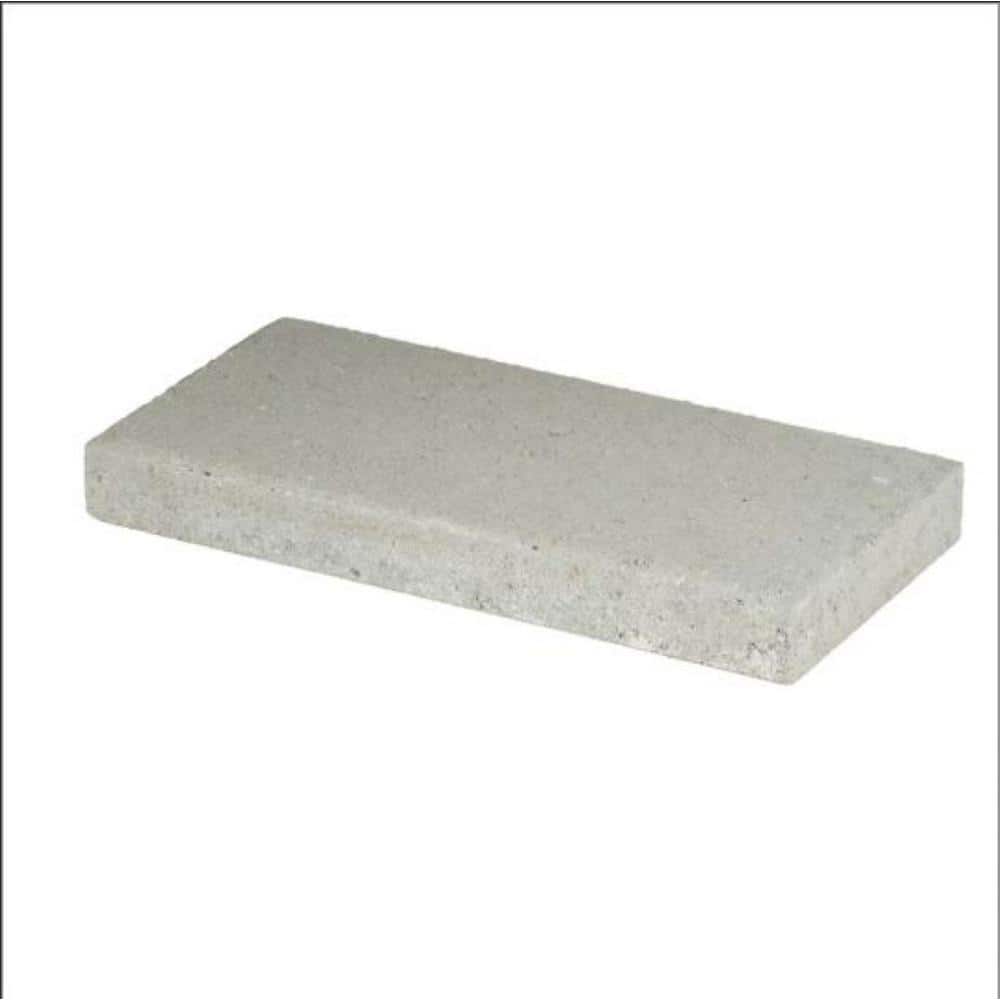 Premier Concrete 2 in. x 8 in. x 16 in. Cement Solid Concrete Cap Block ...