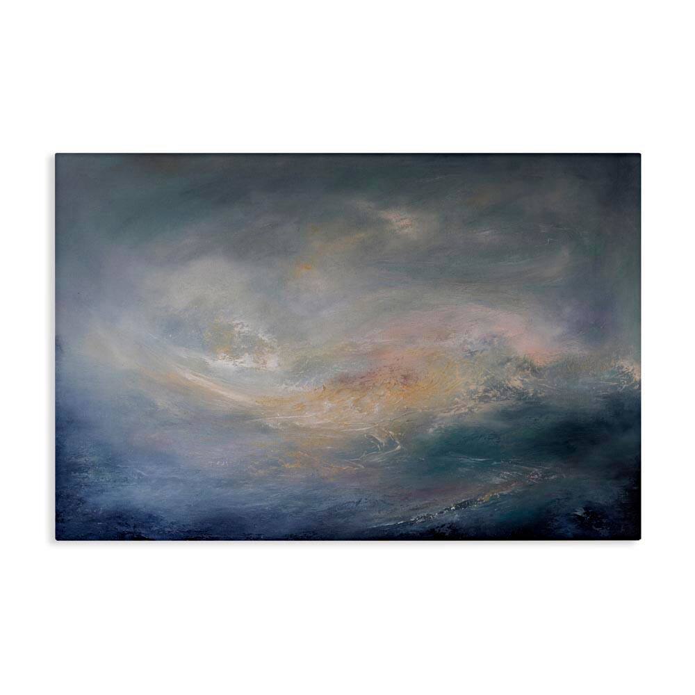 Stupell Industries Swirling Abstract Clouds by Lydia Orange Unframed ...