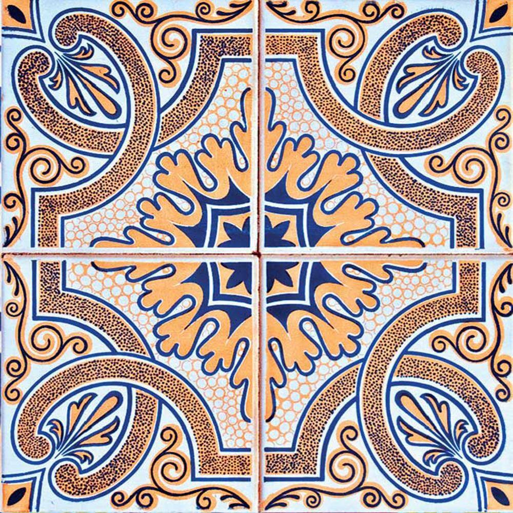 MI ALMA Multicolor H33 6 in. x 6 in.Vinyl Peel and Stick Tile (24 Tiles ...