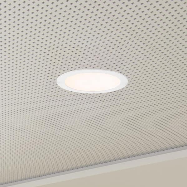 EnviroLite Easy Up 6 in. White Integrated LED Recessed Kit EV608943WH35 ...