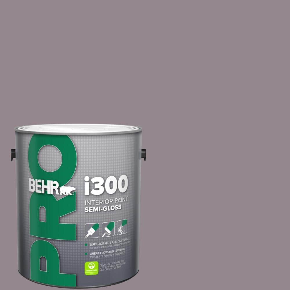 BEHR PRO 1 gal. #MQ1-32 Cinema Screen Semi-Gloss Interior Paint PR37301 ...