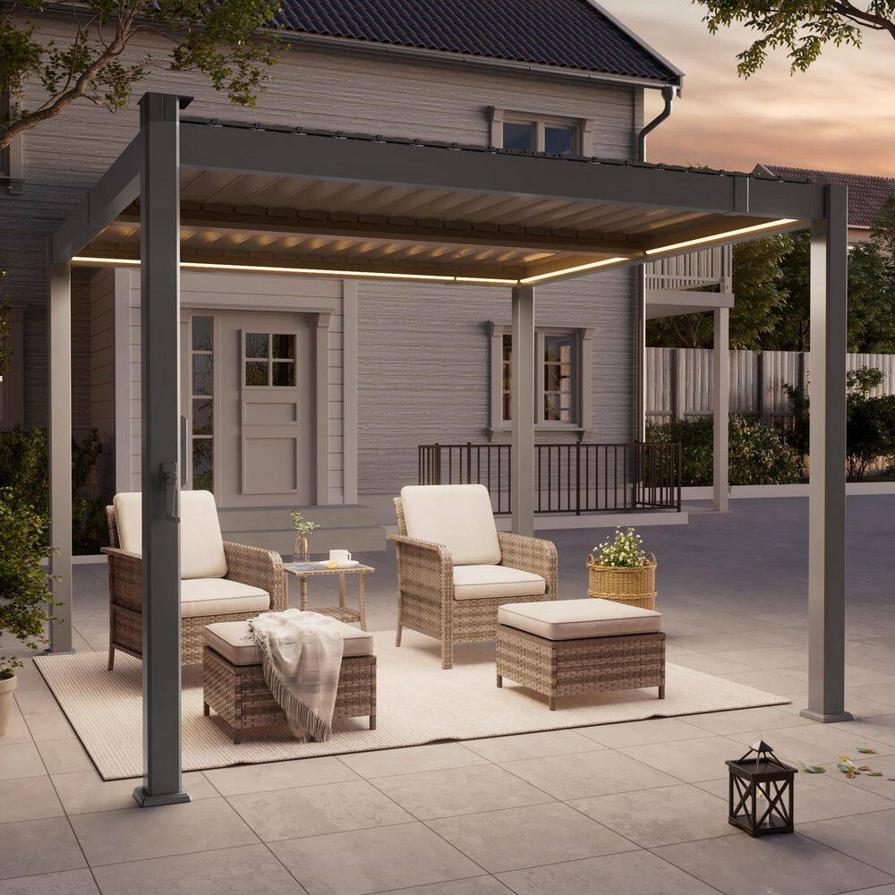 Have a question about JOYESERY 10 ft. x 10 ft. Modern All-Aluminum ...