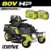 RYOBI 80V HP Brushless 30 in. Battery Electric Cordless Zero Turn ...