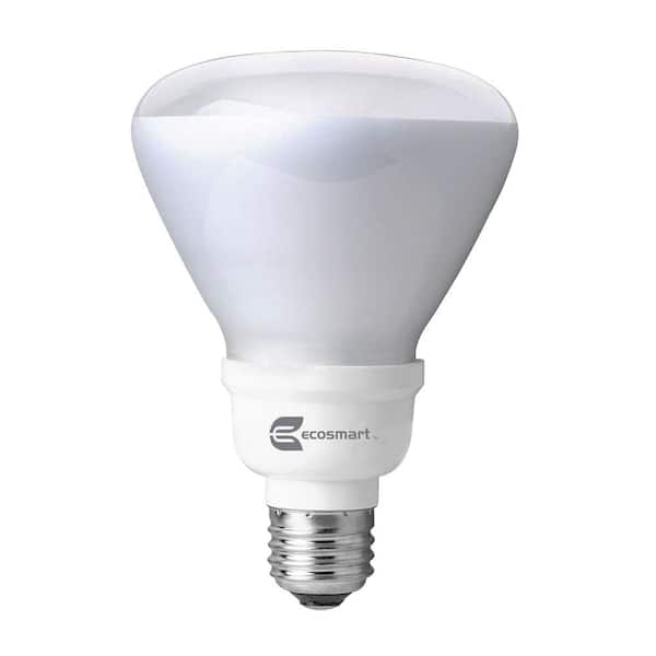 EcoSmart 65-Wattt Equivalent R30 Dimmable CFL Light Bulb, Soft White (2 ...