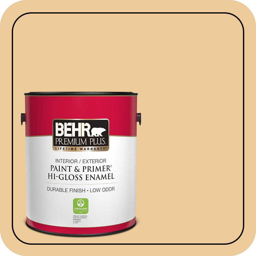 BEHR PREMIUM PLUS 1 gal. #M270-4 Filtered Moon Hi-Gloss Enamel Interior ...