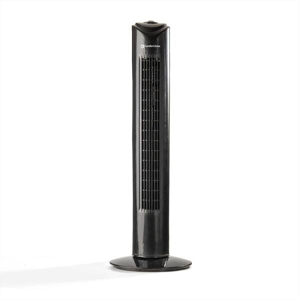 AIR MONSTER 30 in. 3-Speed Oscillating Tower Fan in Black 985121658M ...