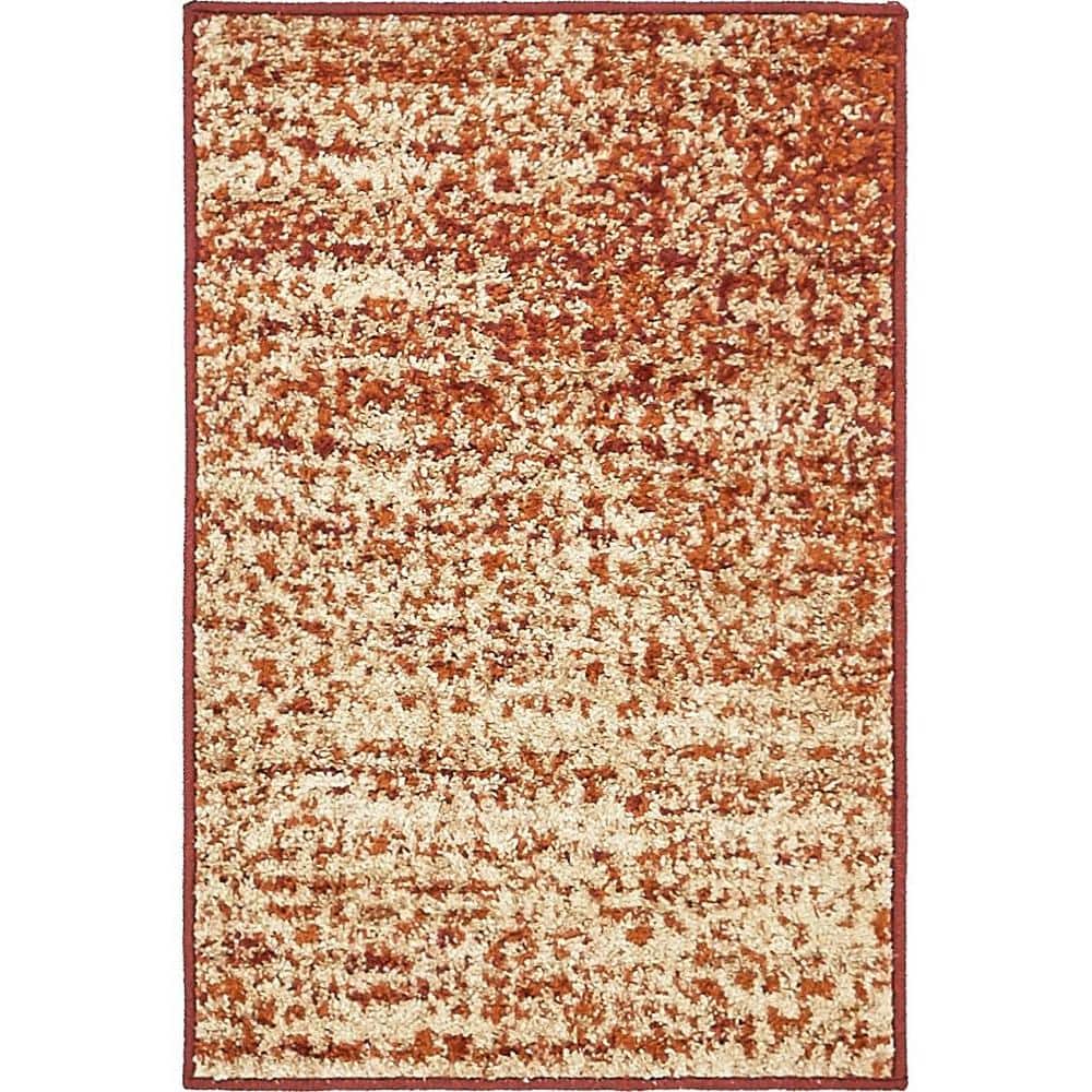 Unique Loom Autumn Traditions Terracotta 2' 0 x 3' 0 Area Rug 3138143 ...