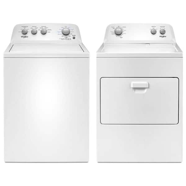 Whirlpool 3.8 cu. ft. White Top Load Washer with Soaking Cycles and 7.0 ...