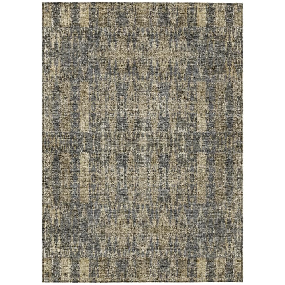 Addison Rugs Chantille ACN580 Gray 5 ft. x 7 ft. 6 in. Machine Washable ...