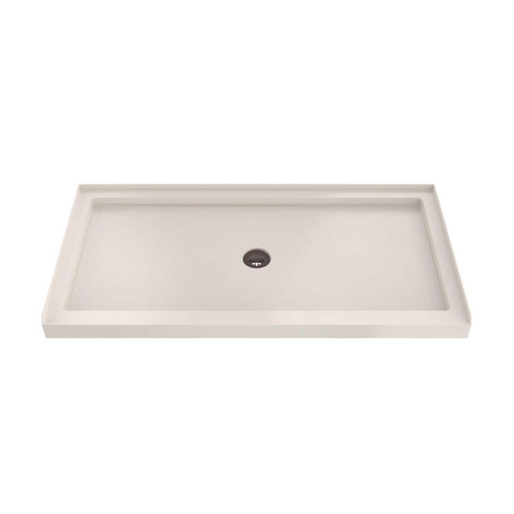 DreamLine Slimline 60 in. L x 36 in. W Alcove Biscuit Shower Pan Base ...