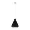 Generation Lighting Stanza 14.875 in. W x 19.625 in. H 1-Light Midnight ...