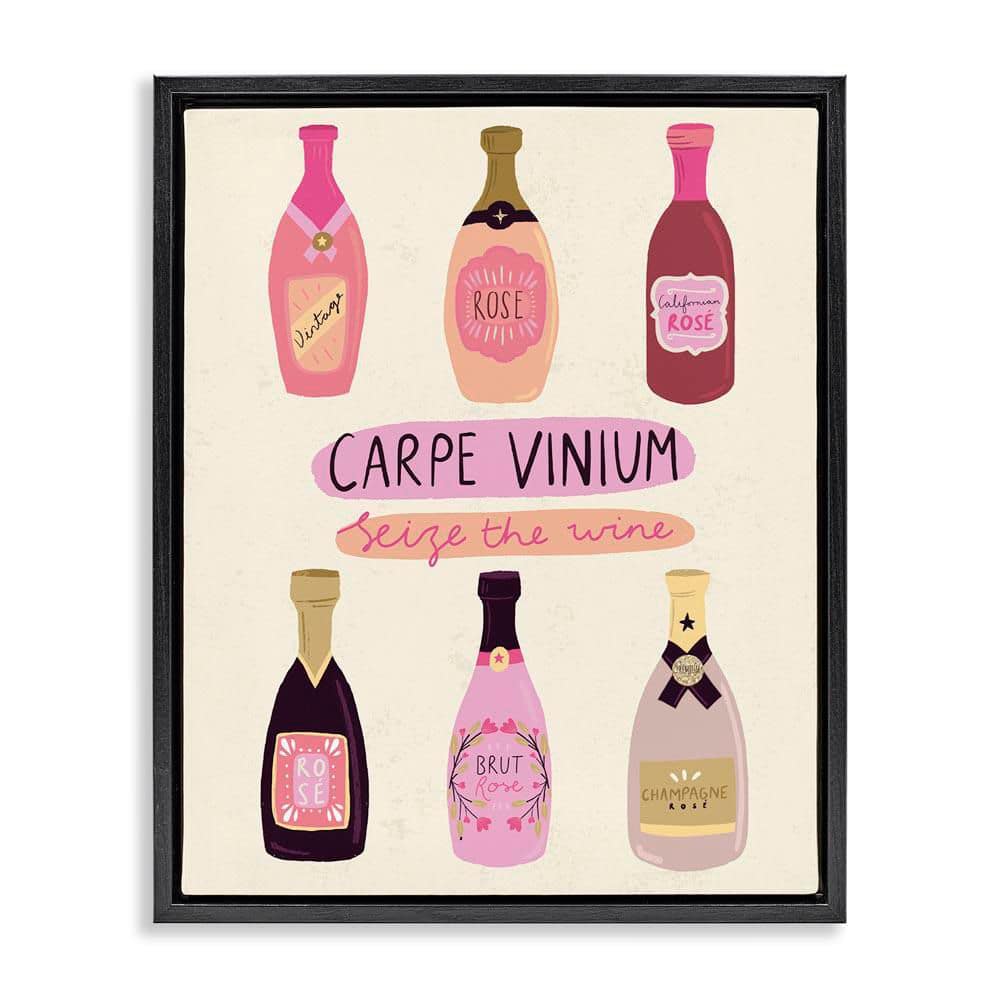 Stupell Industries Carpe Vinium Seize the Wine by Louise Allen Designs ...