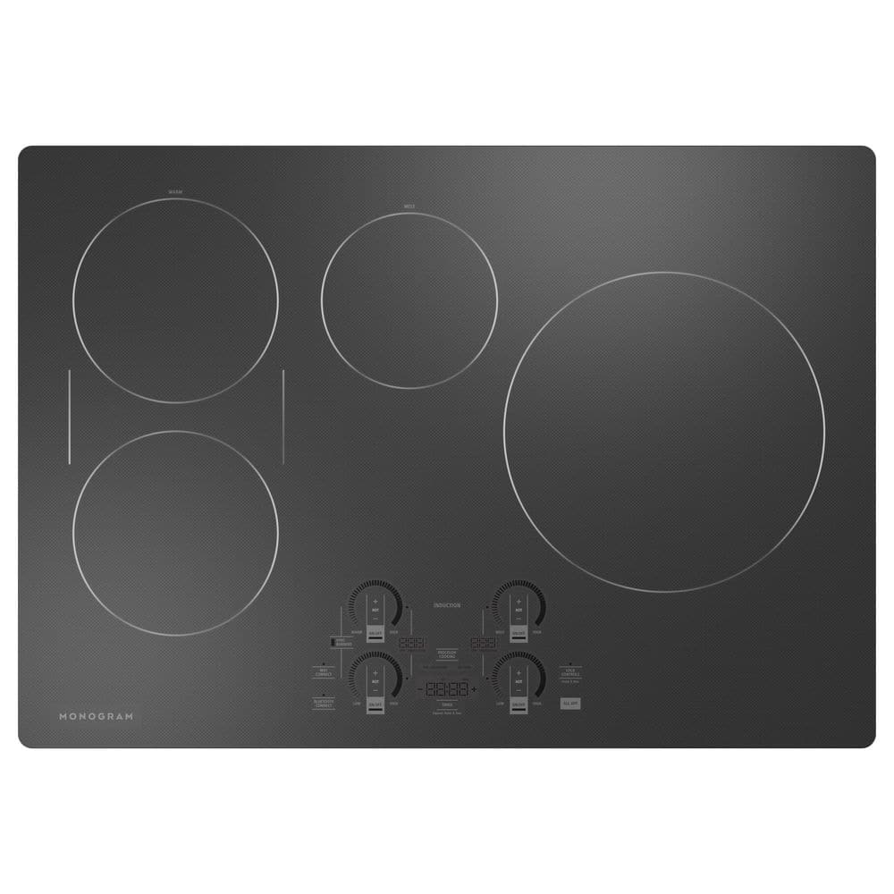 Monogram 30 in. Smart Smooth Induction Touch Control Cooktop in Black ...