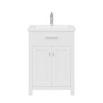 Water Creation Myra 24 in. W x 18 in. D Bath Vanity in Pure White with ...