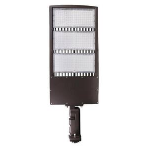 SOLTECH Smart Solar Lighting FLQ 300-Watt Equivalent Integrated LED Bronze Aluminum Area Light ...
