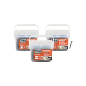 Teks 12 x 2-3/4 in. Plymetal Zinc-Plated Steel Flat-Head Phillips Self ...