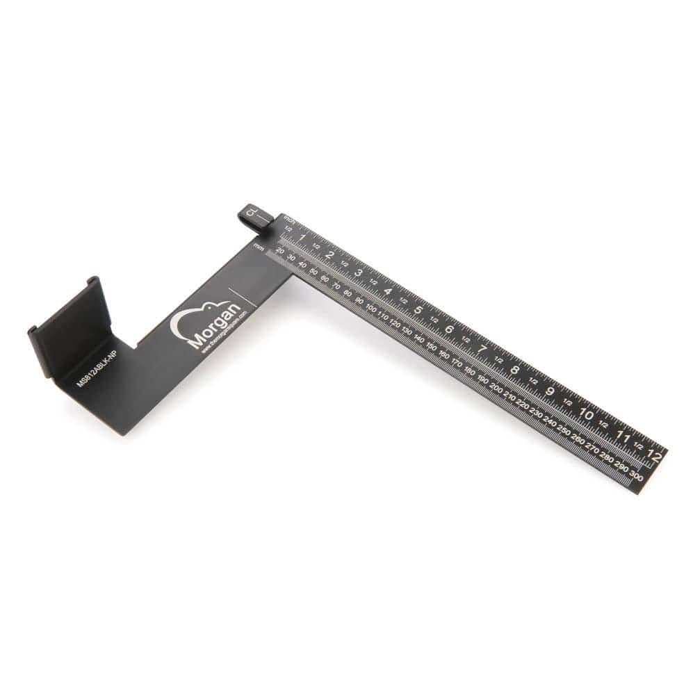 Kiwi Vision Morgan Square 12 in. Black Aluminum Carpenter's Square with ...