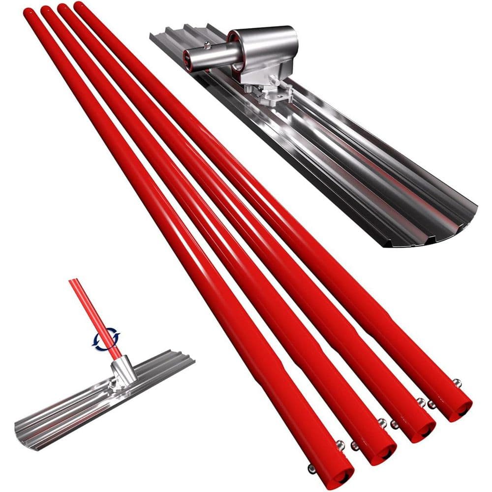 KIWDZFU 48 x 8 in. Aluminum Magnesium Alloy Concrete Float with ...