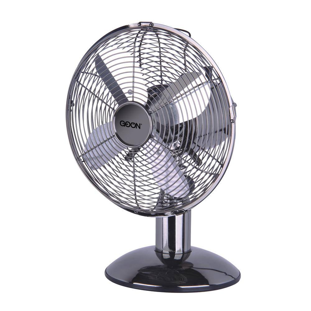 Modern Homes 12 in. 3-Speed Desk Fan with Gun Metal Finish 99397 - The ...