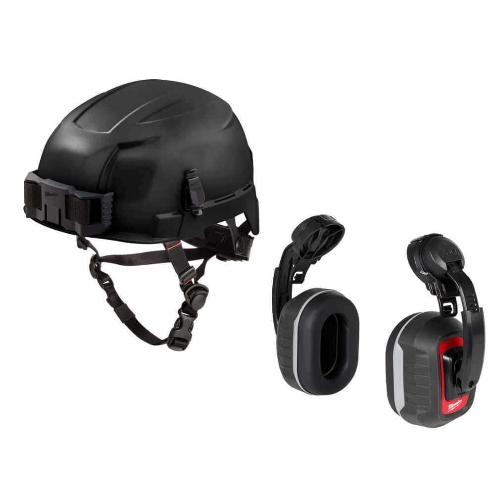 Milwaukee BOLT Black Type 2 Class E Non-Vented Safety Helmet W/ BOLT ...