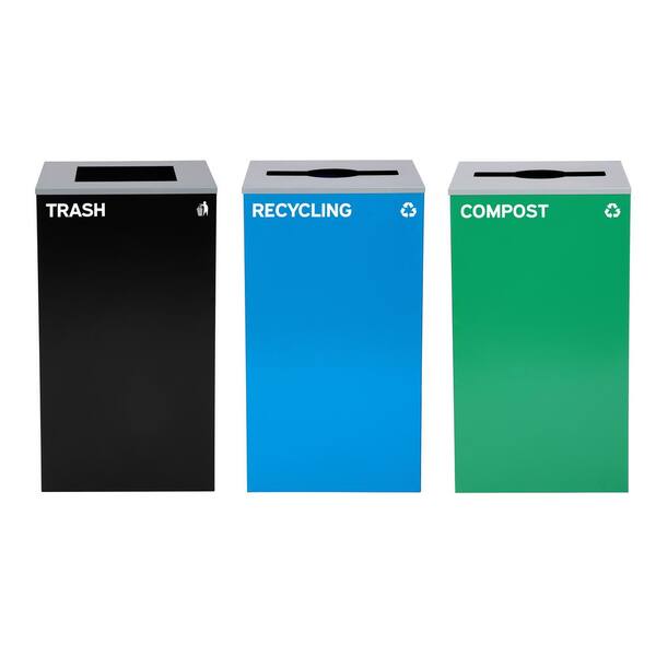 29 Gallon Trash Bin Alpine Commercial 29 Gallon Recycling Bin - Black ...