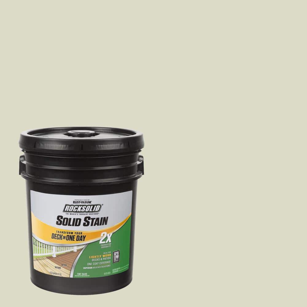 Rust-Oleum RockSolid 5 gal. Sailcloth Exterior 2X Solid Stain 319840 ...