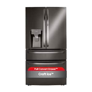 KitchenAid 25.8 cu. ft. French Door Refrigerator in Black Stainless ...