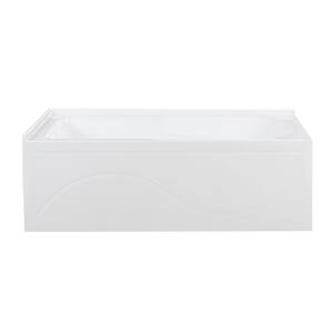 Kingston Brass Aqua Eden 48 in. x 36 in. Acrylic Rectangular Alcove ...