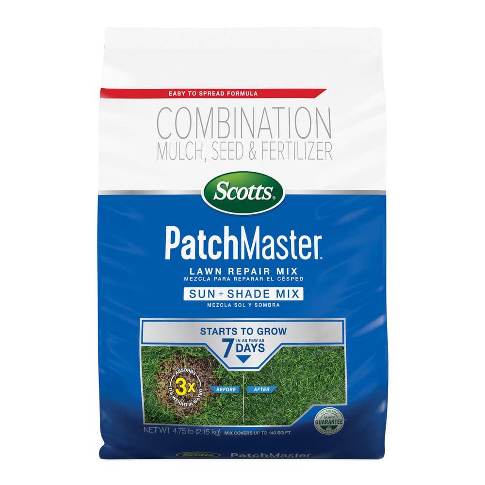 Scotts PatchMaster 4.75 lbs. Lawn Repair Mix Sun + Shade Mix ...