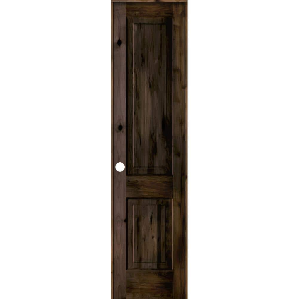 Krosswood Doors 18 in. x 96 in. Rustic Knotty Alder 2-Panel Right ...