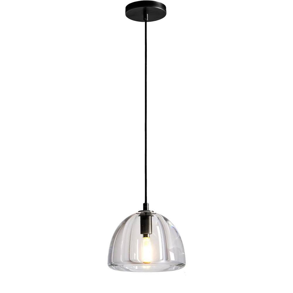 YUYI 1-Light Farmhouse Black Pendent Light, Kitchen Island Lighting ...