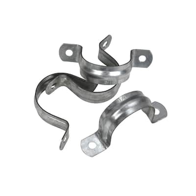 Oatey 3/4 in. Galvanized 2-Hole Pipe Hanger Strap (10-Pack) 33543