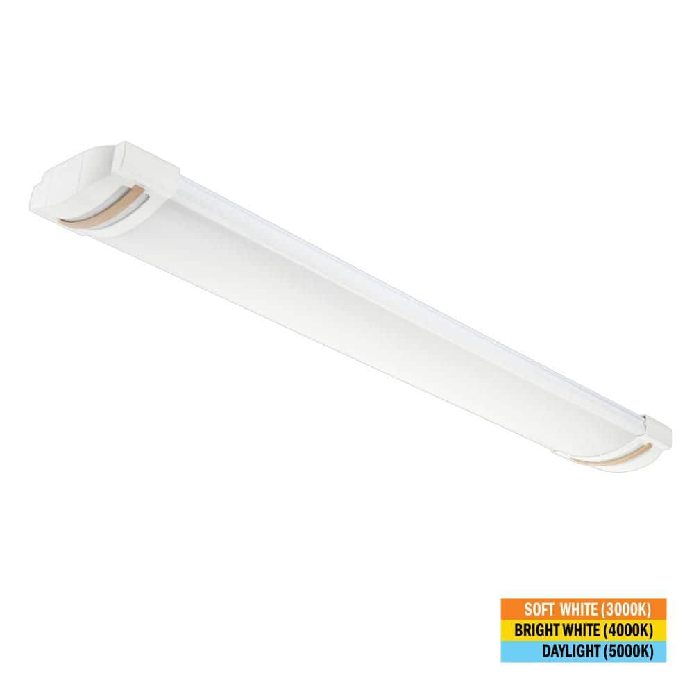 Commercial Electric 46 in. x 7.5 in. LED Flush Mount Ceiling Light ...