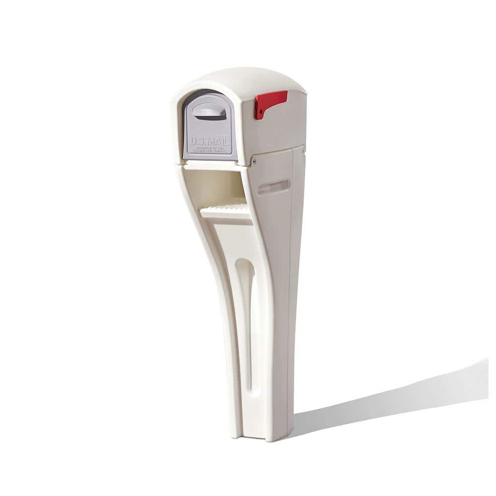 Step2 MailMaster Streamline Large Resin Overpost Mailbox and Post Combo ...