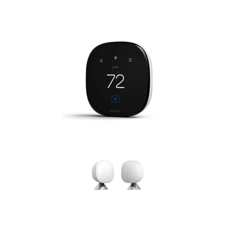 ecobee Smart Thermostat Enhanced with Smart Sensor 2-Pack Bundle ...