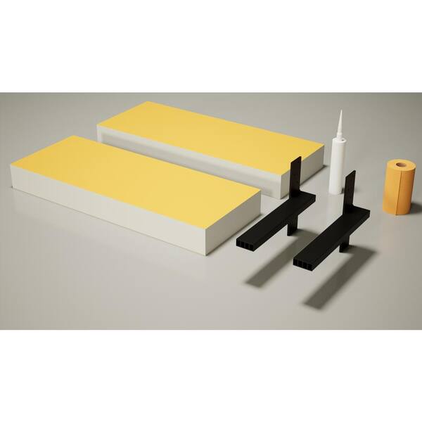 THE ORIGINAL GRANITE BRACKET Bench Seat 48 in. L x 14 in. W x 4 in. H ...