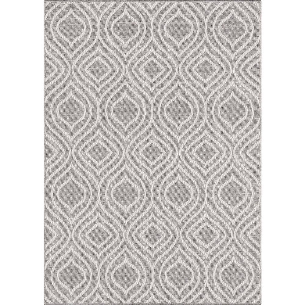 Well Woven Fallon Ludo Grey 2 ft. 7 in. x 9 ft. 10 in. Runner Indoor ...