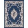 Tayse Rugs Hampton Oriental Navy 4 ft. x 6 ft. Indoor Area Rug HMP3907 ...